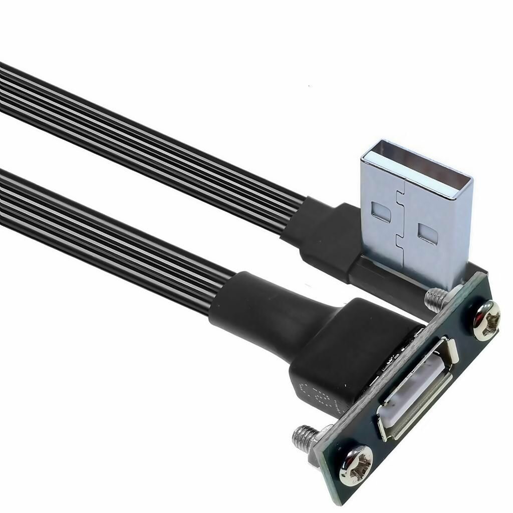 USB 2.0 кабель мама-папа с креплением на панель, 0.2m - R