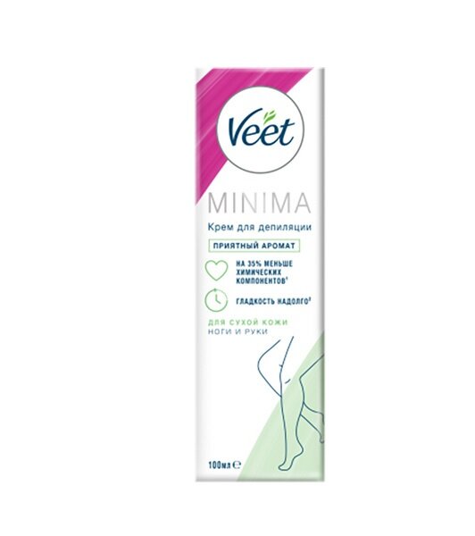 Крем Veet Minima для депиляции для сухой кожи, 100мл