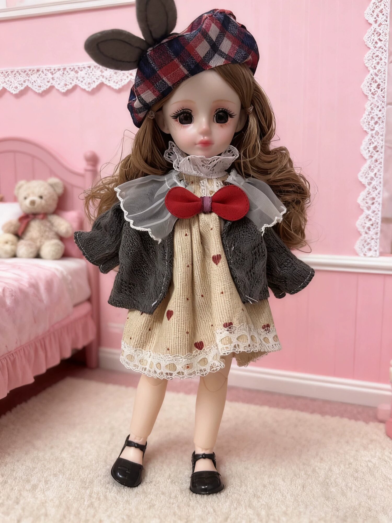 Мягкое Сердце 30 см набор одежды для куклы BJD с аксессуарами, коллекция милых кукольных нарядов