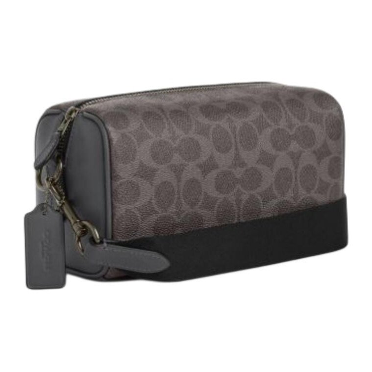 Сумка Coach, фактура тиснение, gray — фото 1