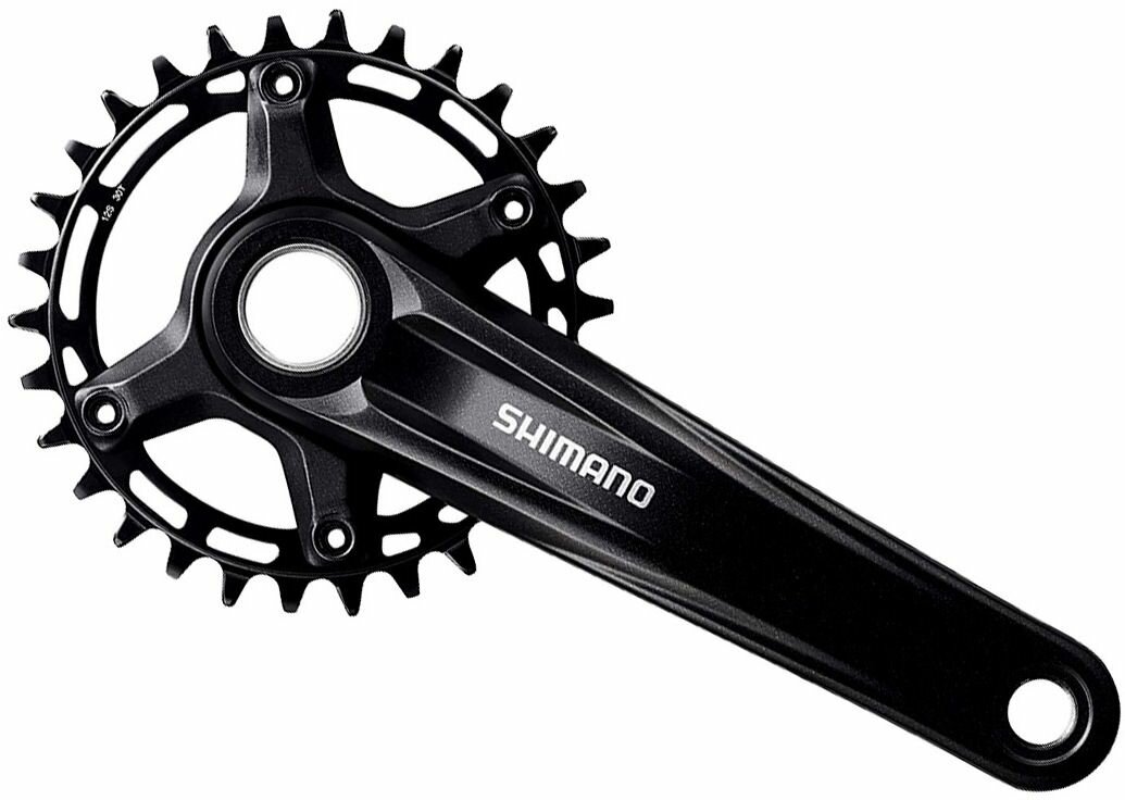 Система шатунов Shimano, MT510-1, 12 скоростей, 170 мм, ин. вал, 34T без каретки для CL:52 мм.
