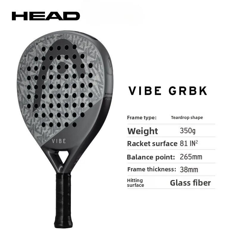 Теннисные ракетки HEAD 2025 NEW VIBE Series из углеродного волокна с сердцевиной из пены EVA Memory Flex, легкие ракетки для падела