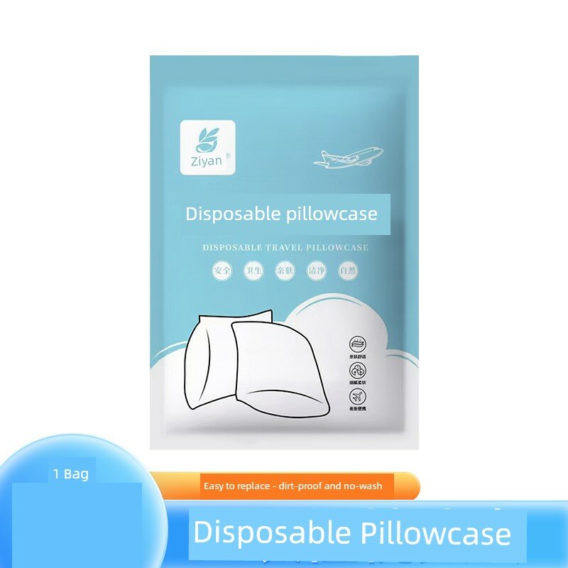 Одноразовая гигиеническая подушка для путешествий, отеля и поезда - толстая, набор из 2 штук для одноразового