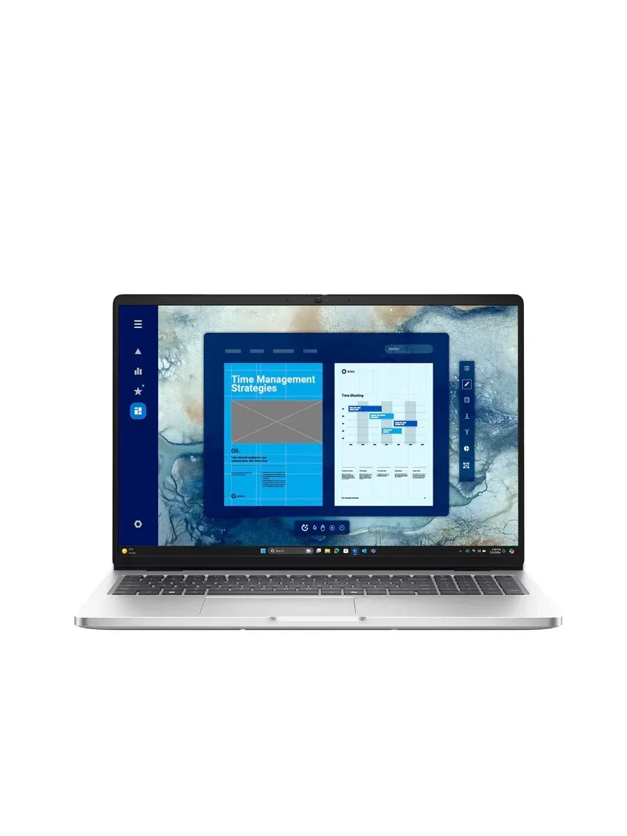 Ноутбук DELL PRO 16 16" IPS, Intel Core Ultra 7 255U, 16GB DDR5, 1TB SSD, Intel Graphics, Linux, silver (PRO16-7615)