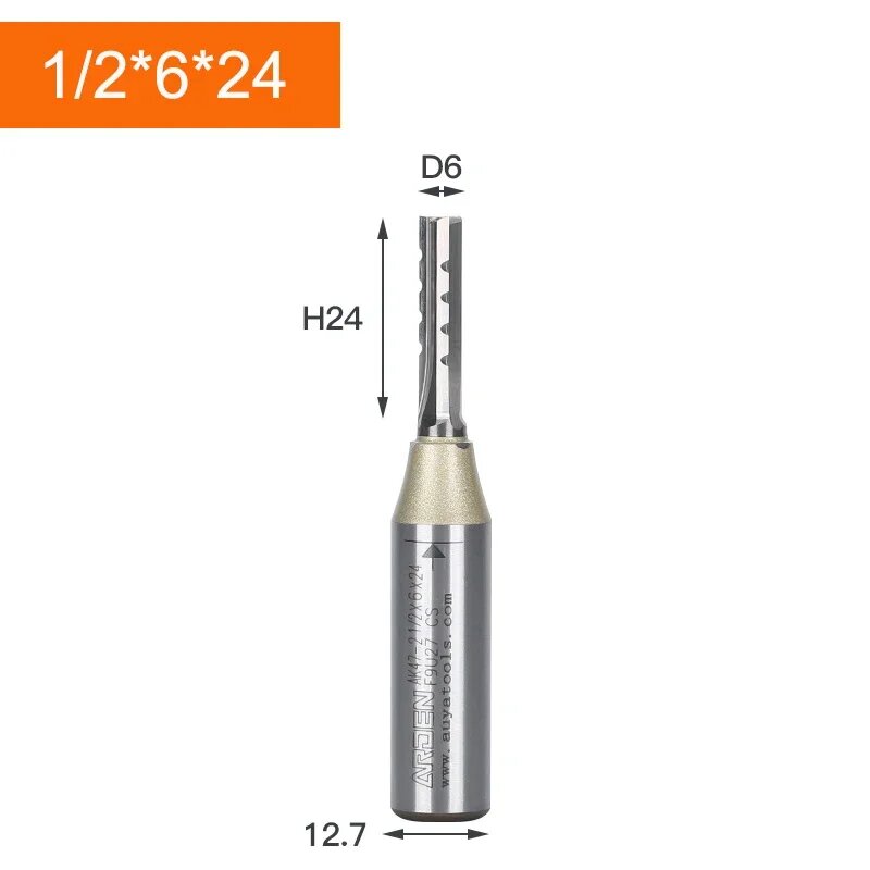 Фреза ARDEN карбидная 3F 6/8мм для дерева 12.7x6x24