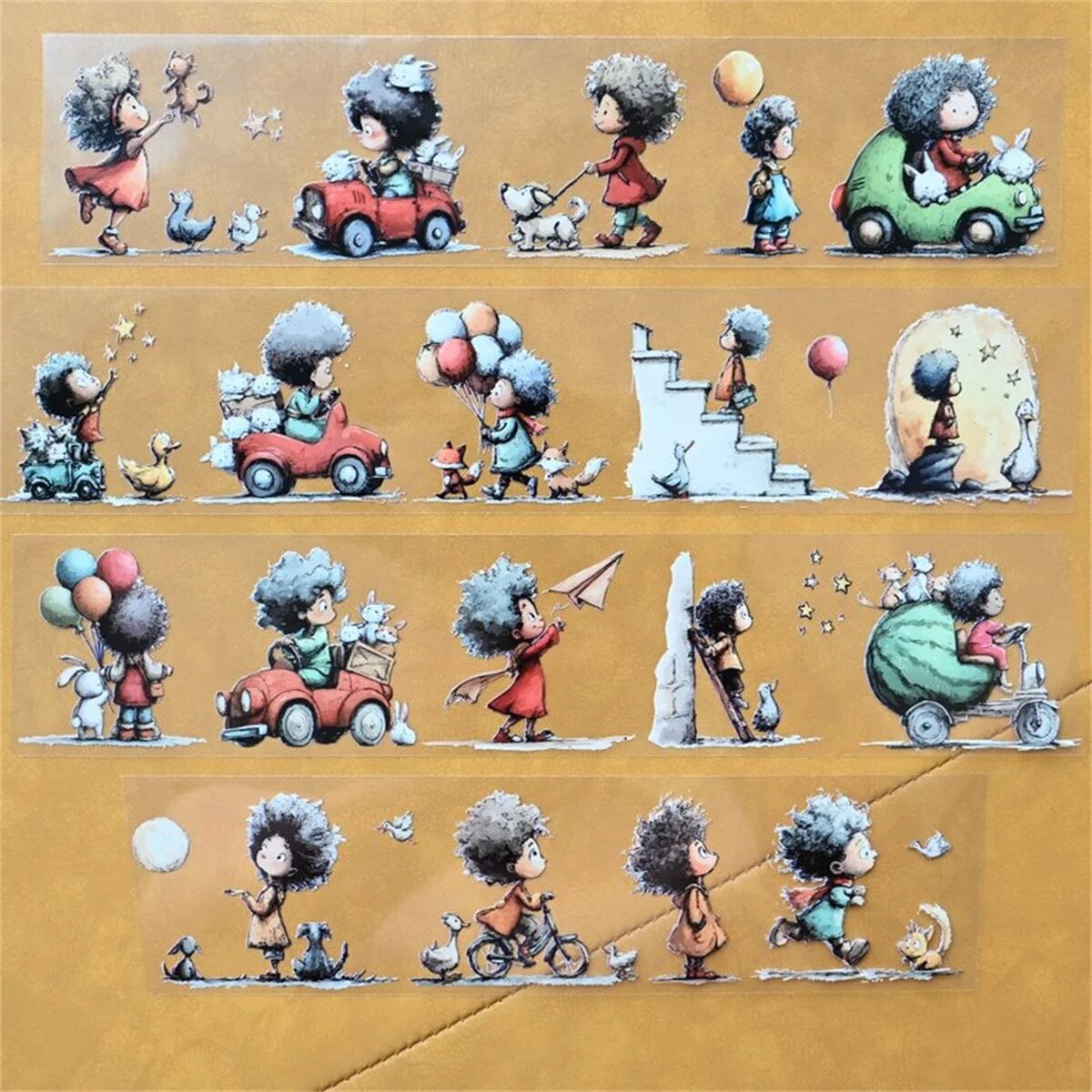 Лента Washi PET NEVERLAND, 55mmx1m, прозрачная