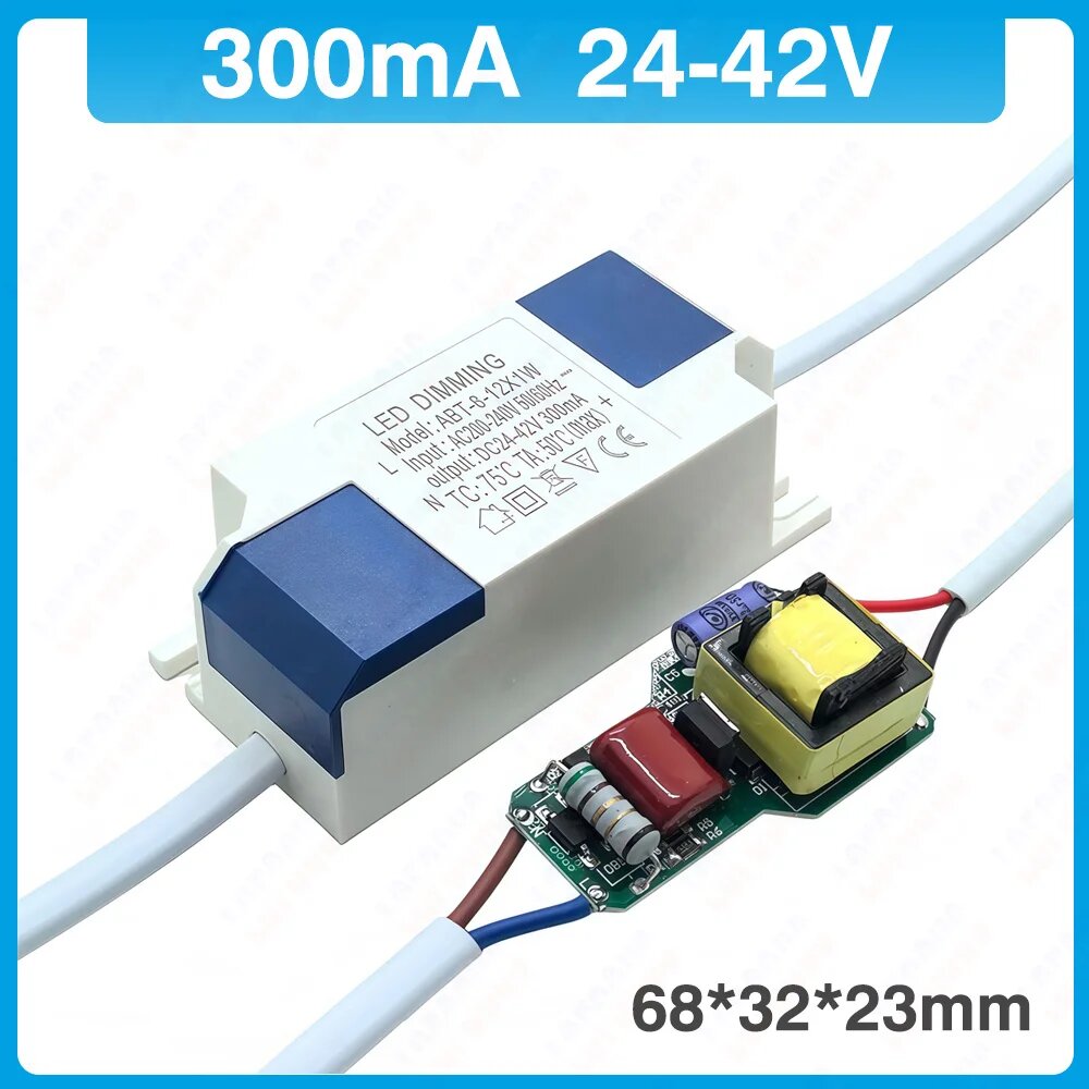 Диммируемый LED драйвер 300mA 24-42V