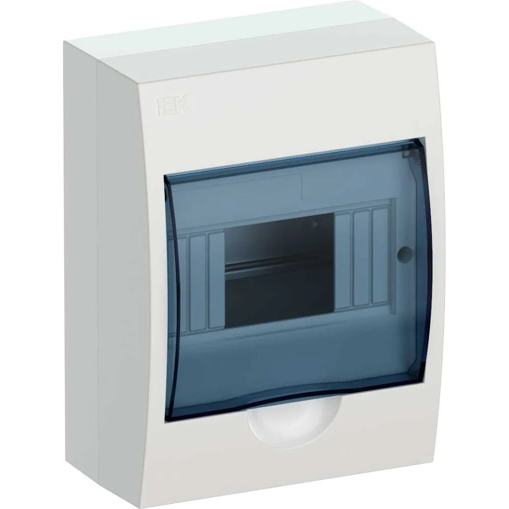 Бокс IEK ЩРН‑П‑4 ИЭК MKP12‑N‑04‑40‑20, навесной пластиковый корпус с белой дверцей, защита IP41, четырёхмодульный блок