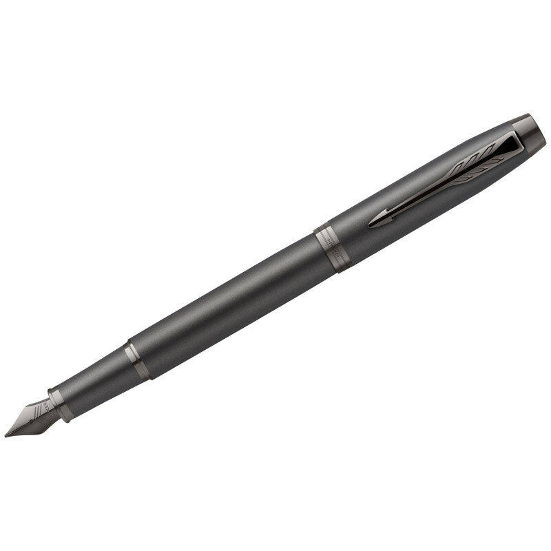 Ручка перьевая Parker "IM Professionals Monochrome Titanium" синяя, 0,8мм, подарочная упаковка, 350518