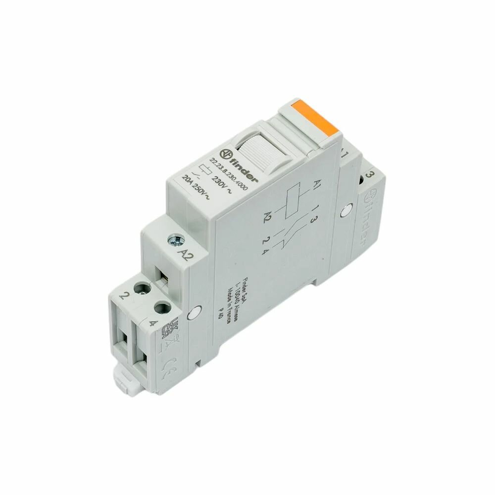 Модульное реле Finder 1НО + 1НЗ 20А, 230В AC, 222382304000