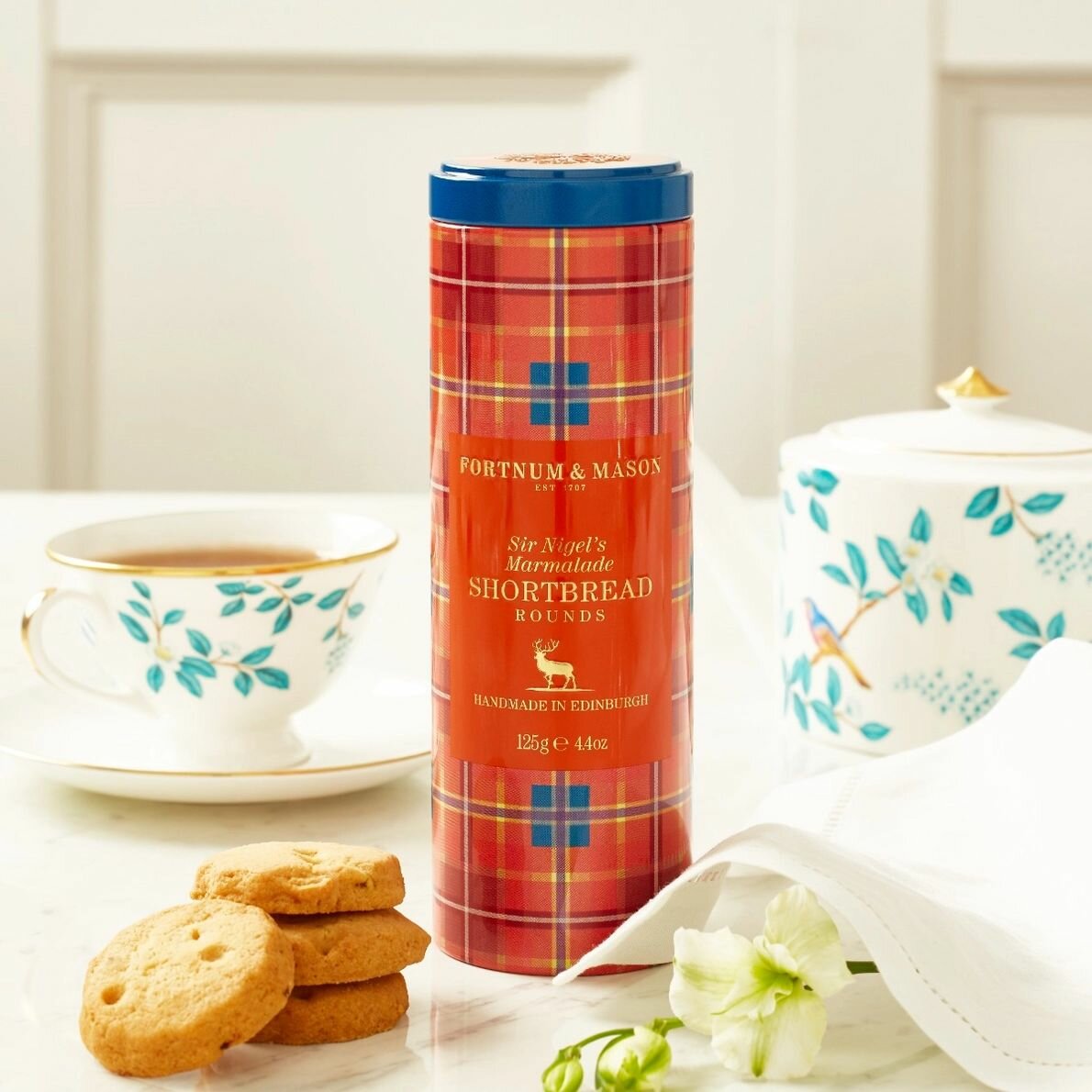 Fortnum&Mason Печенье с мармеладом Fortnums Sir Nigel Marmalade Shortbread Rounds, 125 г