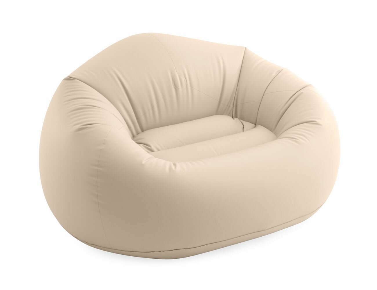 Надувное кресло-мешок Интекс Бинлесс Бэг (Intex Beanless Bag), кремовое, 137х127х74 см, 66505