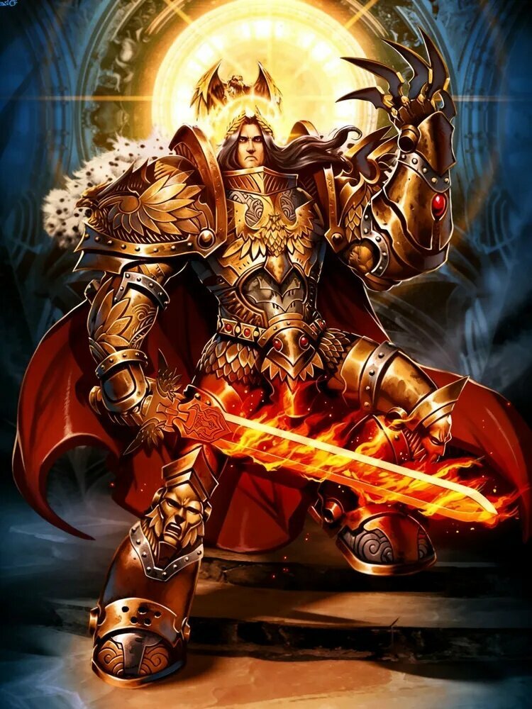 Гобелен с Императором Человечества Warhammer 40,000 100х70 см
