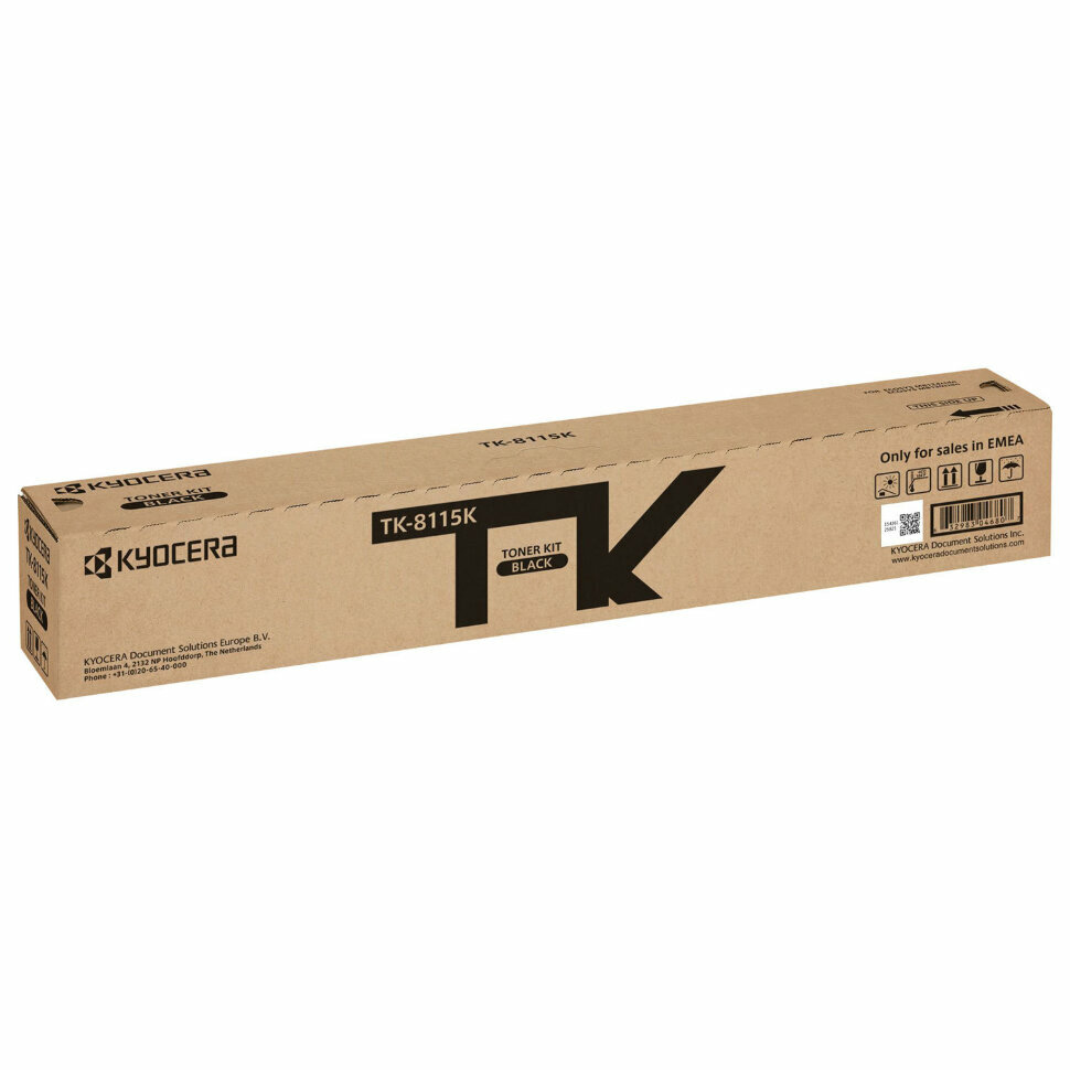 Тонер-картридж KYOCERA (TK-8115K) M8124cidn/M8130cidn, черный, ресурс 12000 стр, оригинальный, 1T02P30NL0, 363059