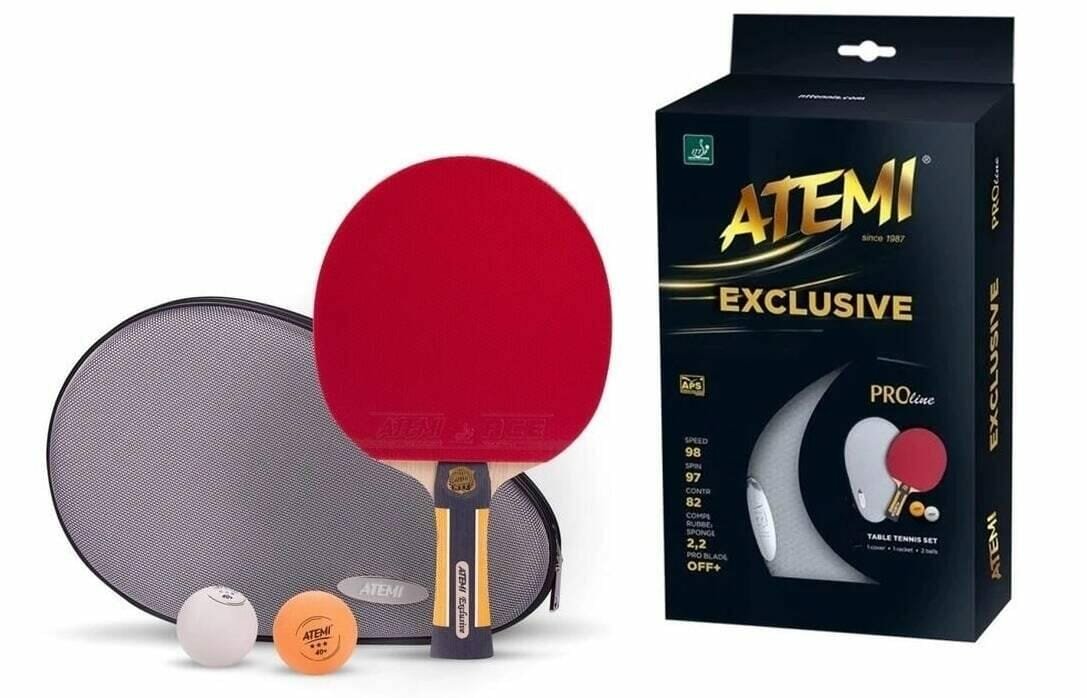 DECATHLON набор для настольного тенниса atemi exclusive pro-line cv, многоцветный