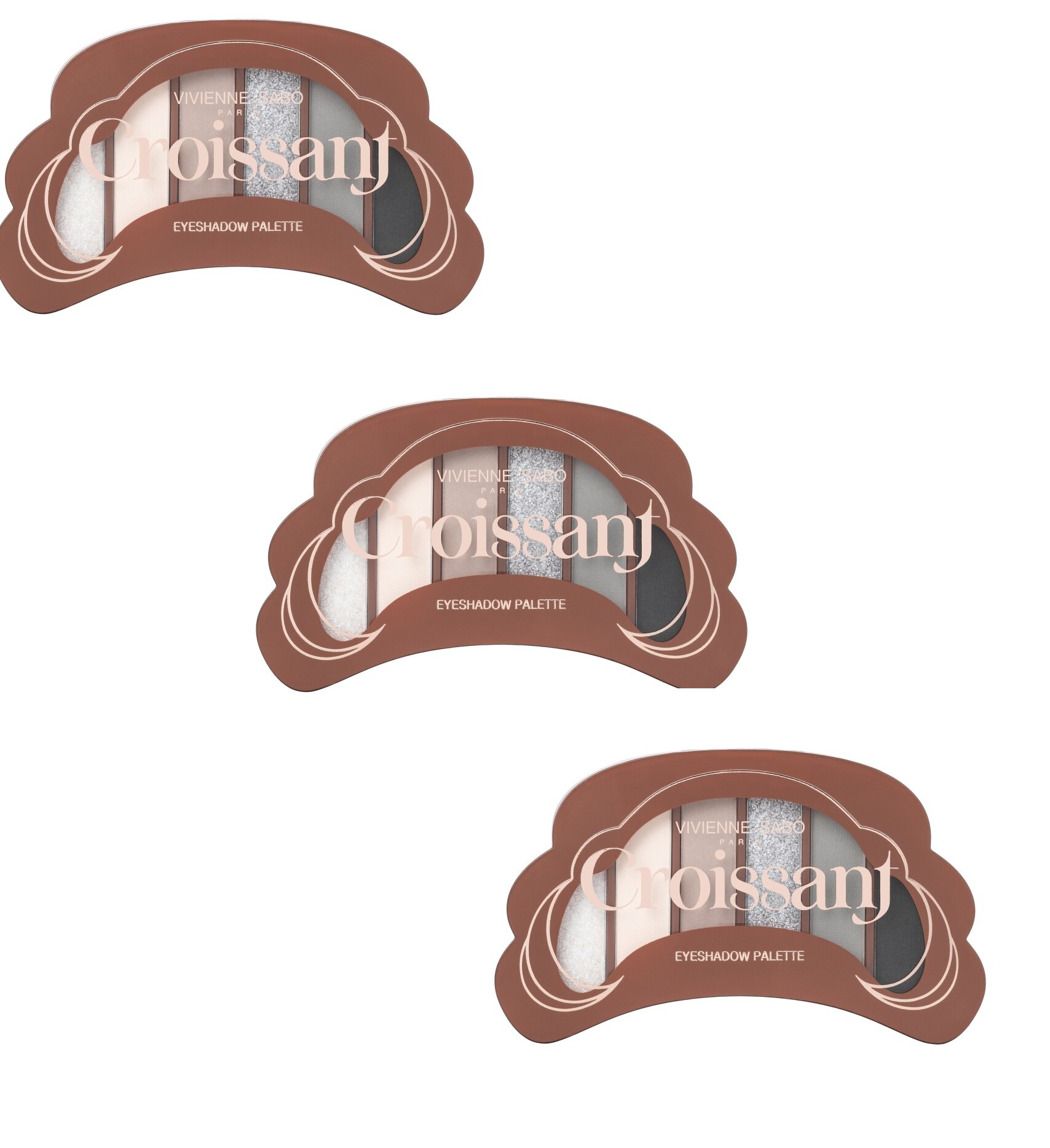 Палетка теней для век Vivienne Sabo Palette de fards a paupieres “Croissant” тон 04 3шт