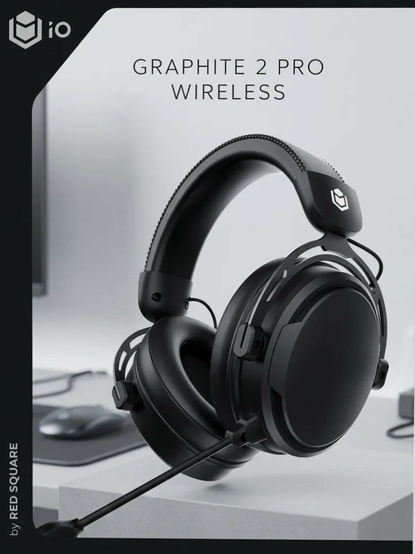 Наушники IO by Red Square Graphite 2 Pro Wireless (черный) PC, P4, PS5, MAC, Смартфон