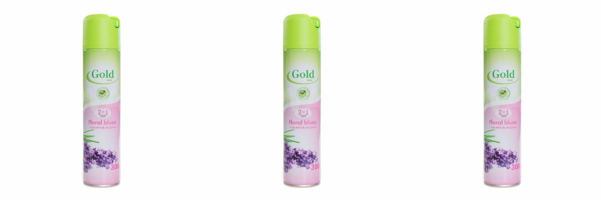 Gold Wind Освежитель Floral blues 300 мл, 3 шт