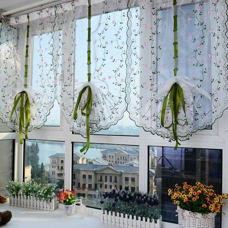 Тюлевая премиум занавесь，80cm×150cm，крепление - Липучка — фото 1