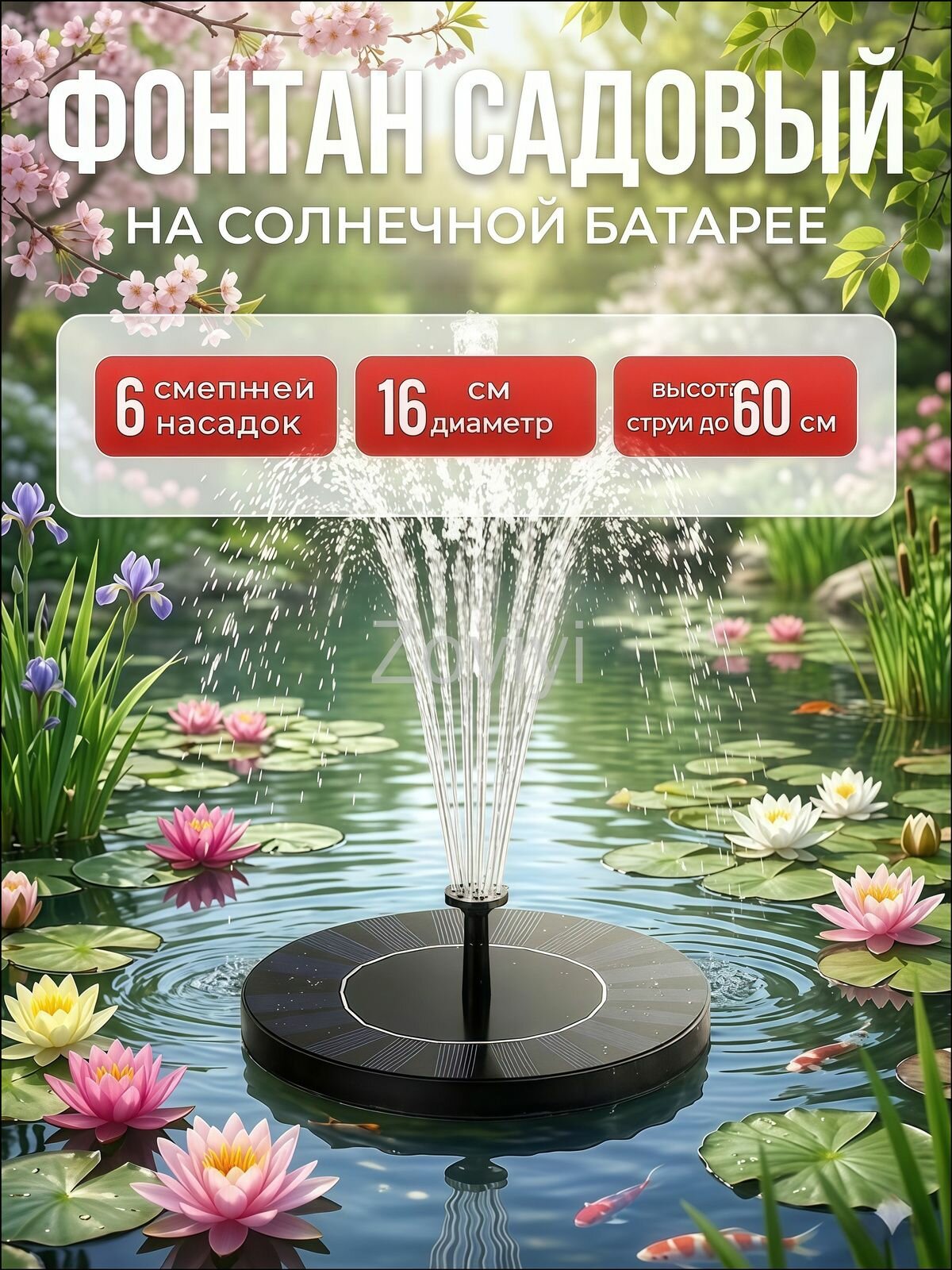 Премиум садовый фонтан montions