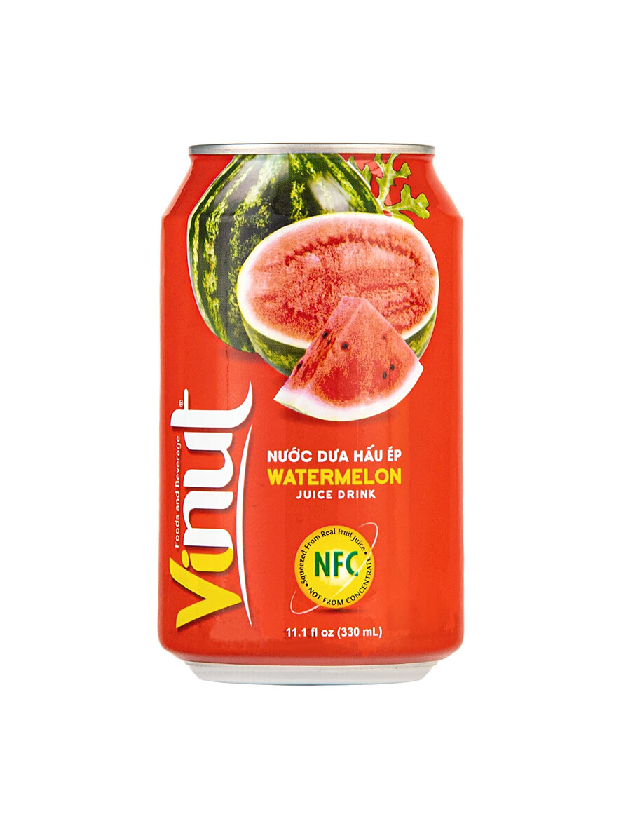 Напиток сокосодержащий Vinut Watermelon Juice Drink (Арбуз) 6шт по 330мл