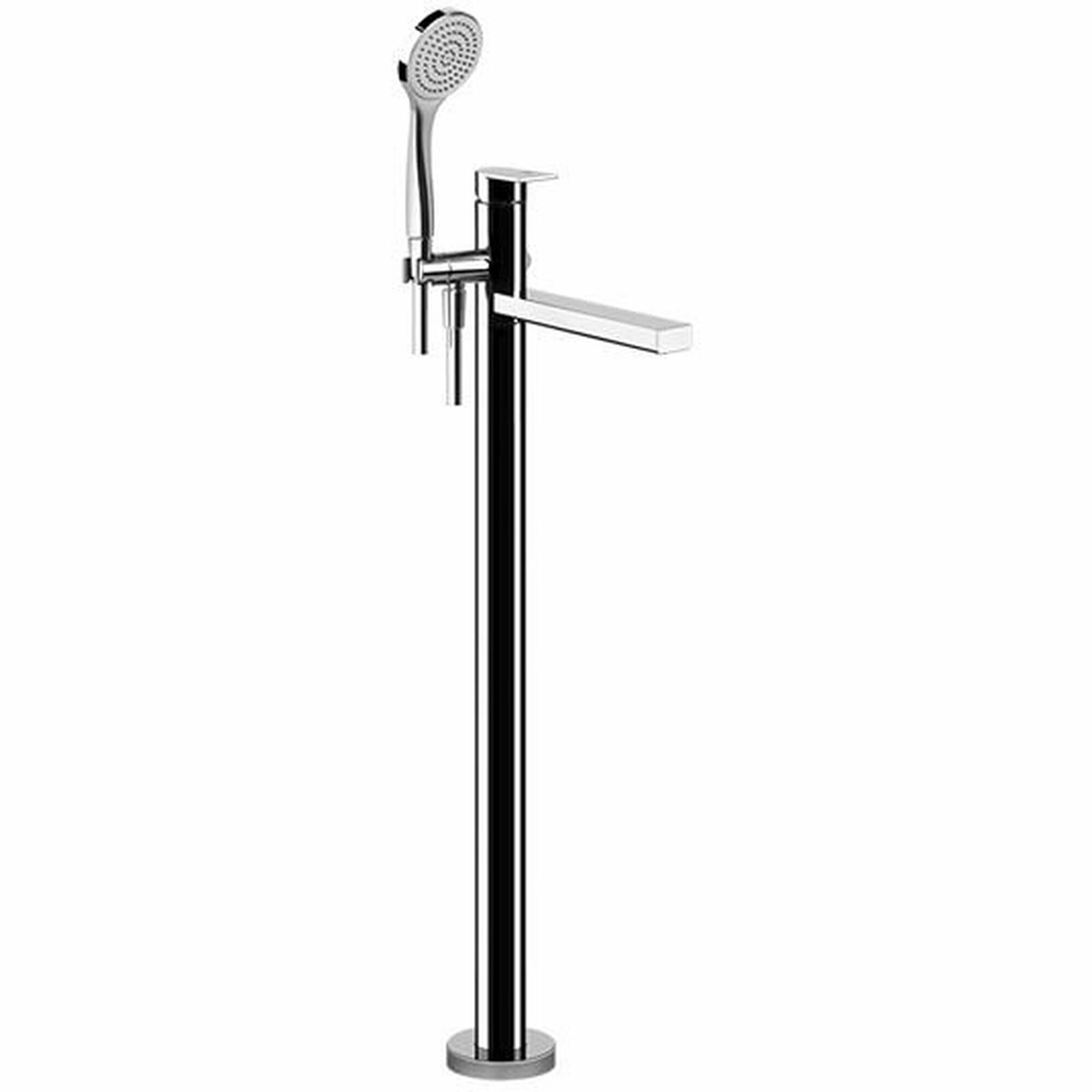 Смеситель Gessi (Гесси) Emporio Via manzoni для ванны, напольный, с душевой лейкой, цвет: хром 24982№ 031
