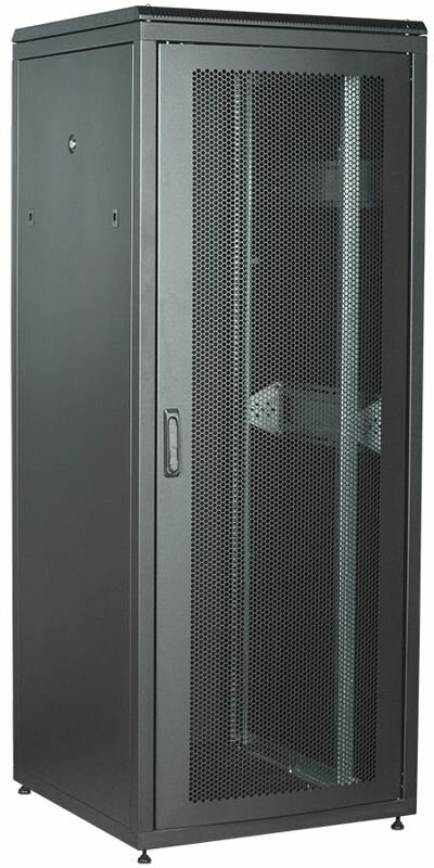 Шкаф сетевой LINEA N 33U 800х800мм перфорир. передн. дверь; задн. метал. черн. ITK LN05-33U88-PM