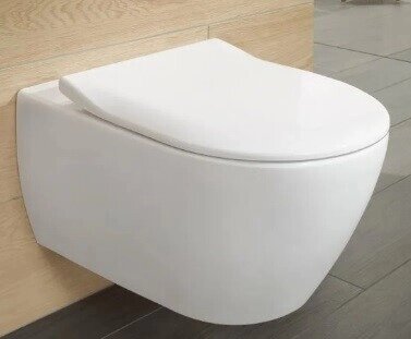 Унитаз Villeroy & Boch Subway 2.0 5614R001/9M78S101 подвесной безободковый, с крышкой сиденьем, Альпийский белый