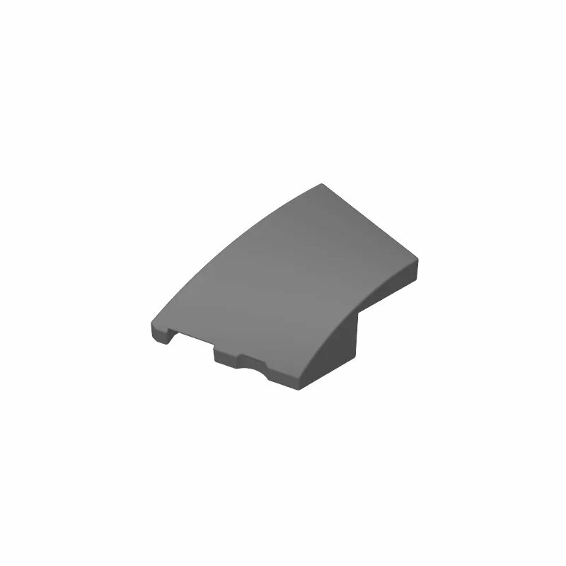 Gobricks 80177 клиновидные блоки 3x2 для взрослых Серый, 072
