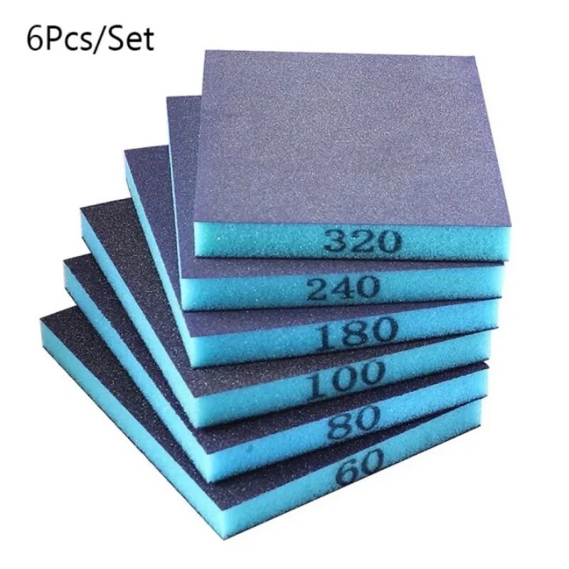 Шлифовальные губки 60-320 grit набор из 6 штук