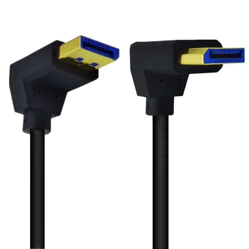 Кабель DisplayPort 1.4 90° UP Down, 0.3 м
