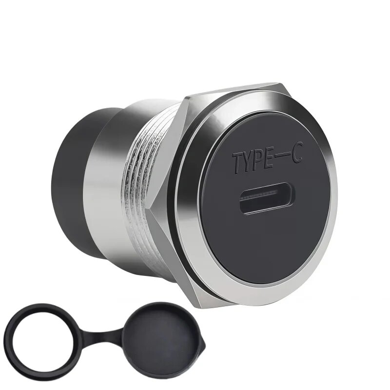 Модуль-разъем RJ45 USB2.0 USB3.0 CAT6/ Type-CSilver and Cap