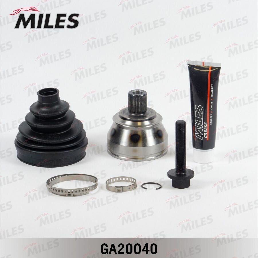 MILES ШРУС наружный AUDI A6/A8 2.0TD-3.2 04- (с ABS) (GKN 304952) GA20040
