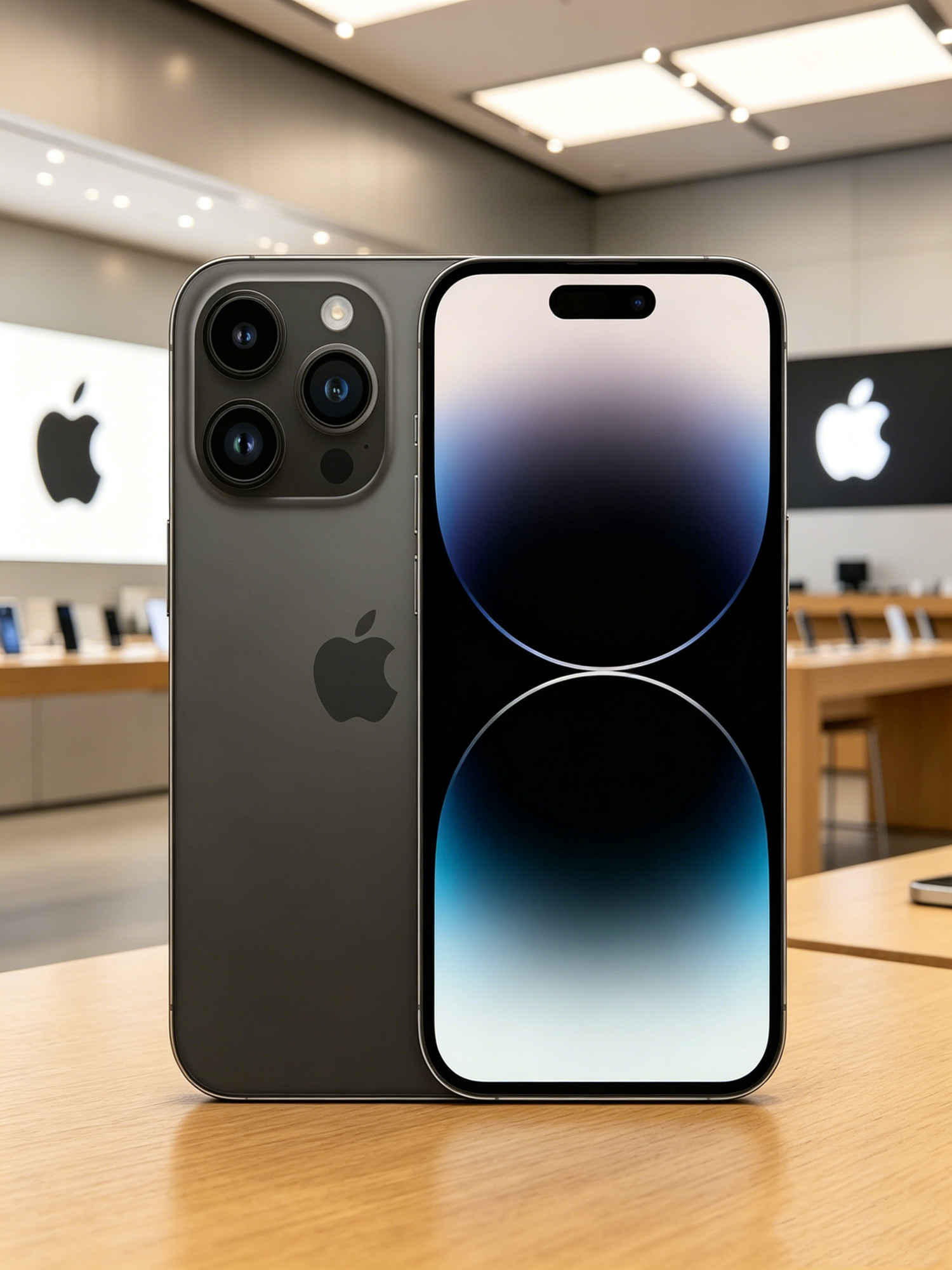 Смартфон Apple iPhone 14 Pro 128 ГБ, две nano-SIM, цвет космический чёрный