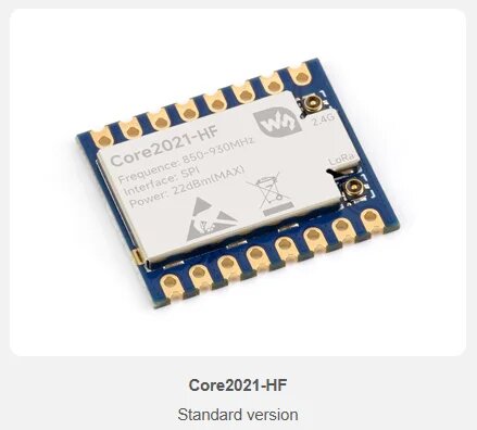 Модуль LoRa Core2021 Waveshare LF/HF двухдиапазонный Core2021-HF