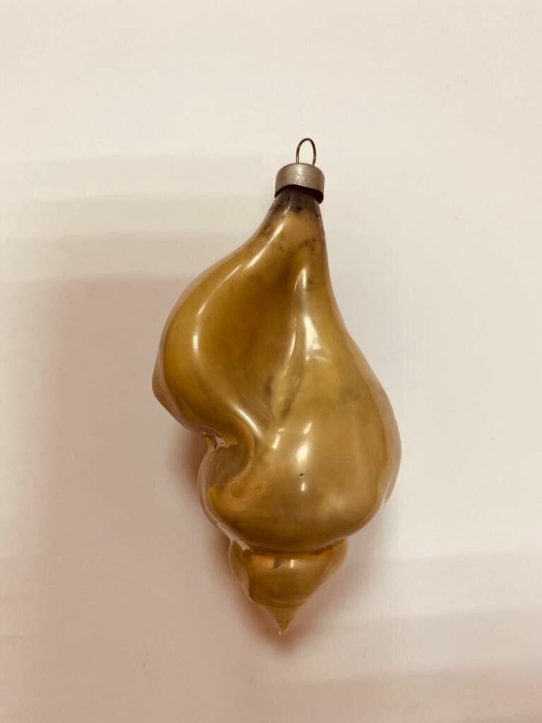 Елочная игрушка Ракушка Винтаж из СССР