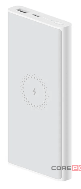 Повербанк Powerbank с функцией беспроводной зарядки Xiaomi YOUTH 10000 мАч USB+C WPB15PDZM белый