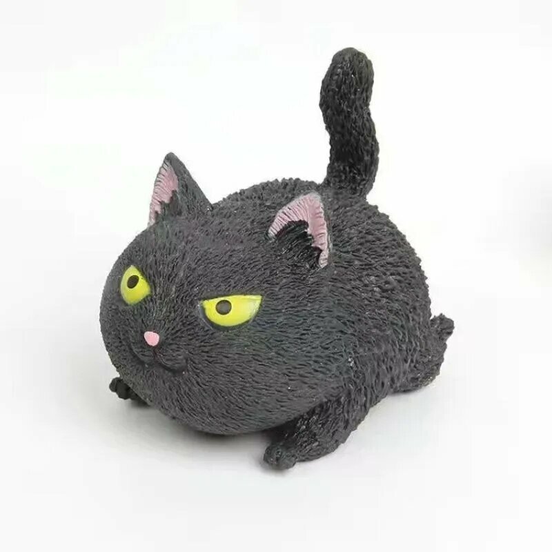 Сжимаемая музыкальная игрушка для декомпрессии Angry Cat, полезный инструмент-симулятор для снижения давления, детские вентиляционные игрушки
