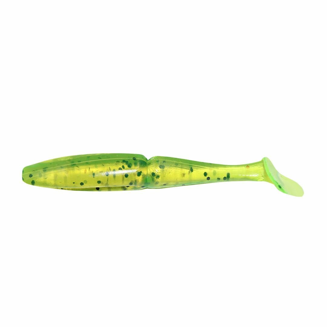 Силиконовая приманка для рыбалки виброхвост YAMAN PRO Mamura, р.4 inch (101 мм), цвет #10 - Green pepper (уп. 5 шт.)