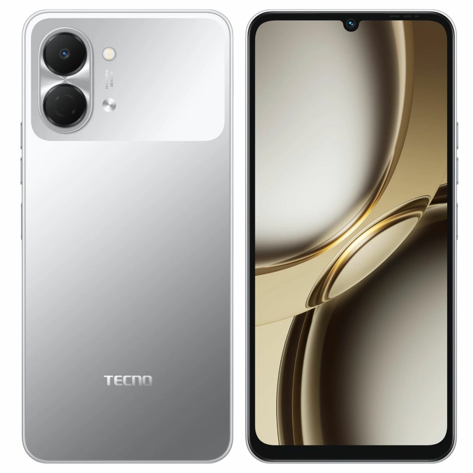 Смартфон Tecno Spark Go 3 4/128 ГБ, серый