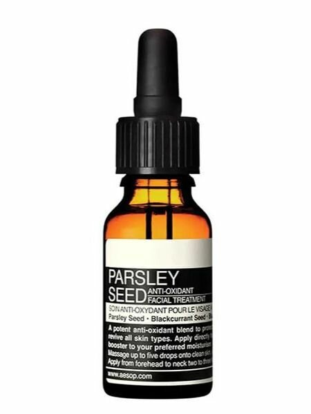AESOP - Масло для лица косметическое с антиоксидантами, Увлажнение, Защита для комбинированной и обезвоженной кожи, Parsley Seed Anti-Oxidant Facial Treatment, 15 мл