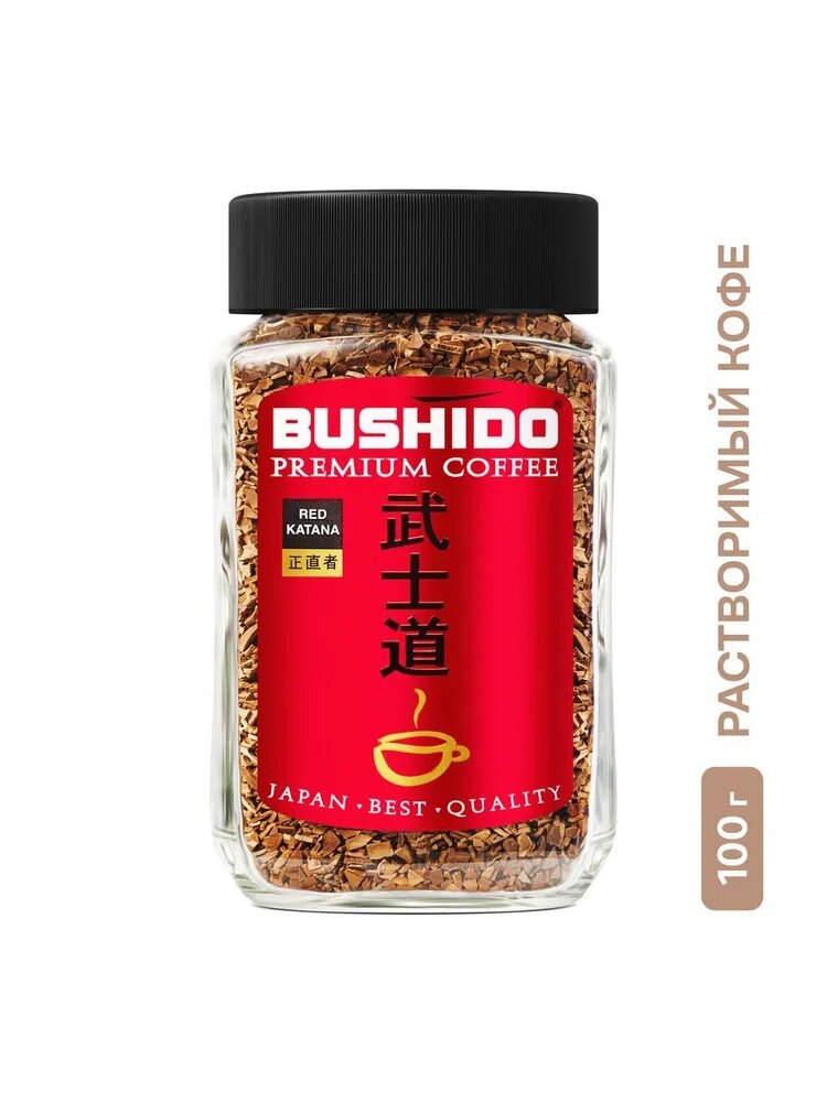 Кофе растворимый BUSHIDO Red Katana, 100 г