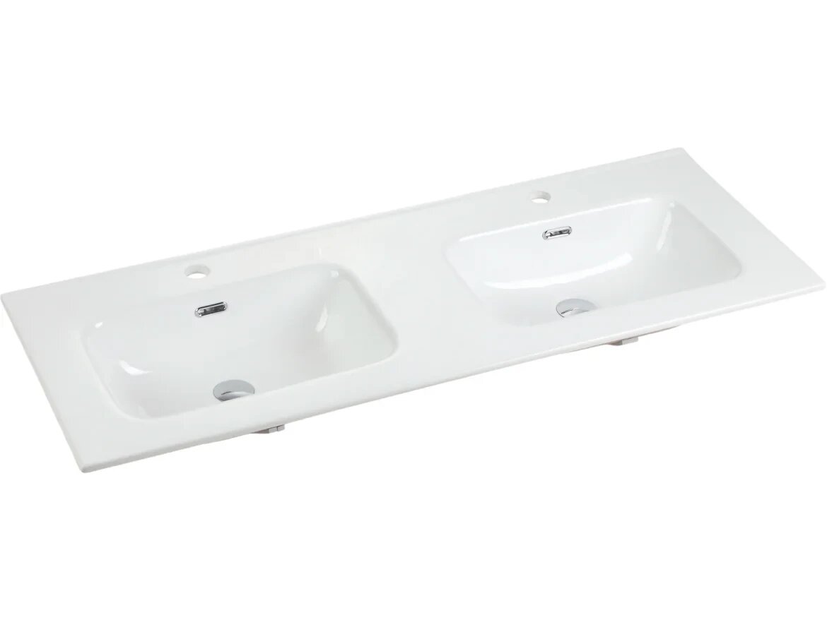 Мебельная раковина Ceramicanova Element CN7004 120, фаянс, белый, 121×46.5×18 см
