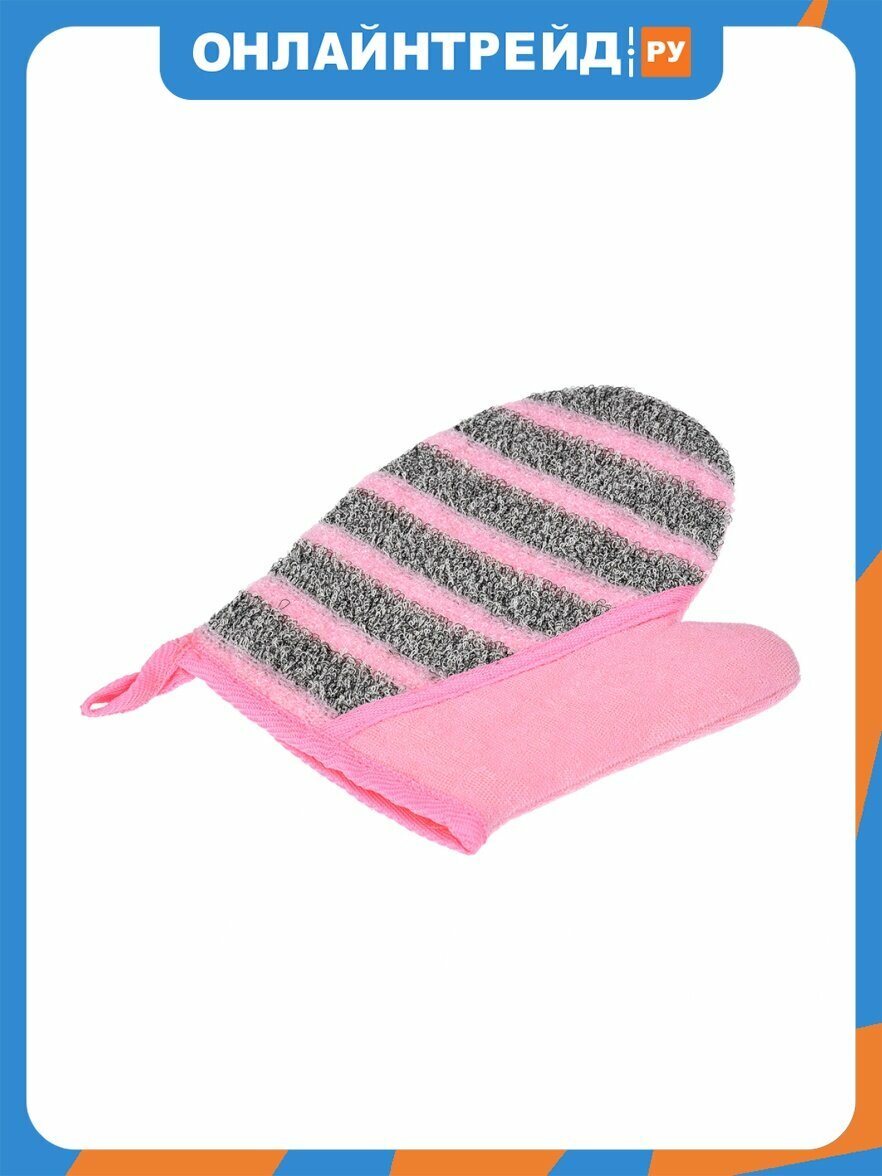 Мочалка варежка Банные Штучки двусторонняя, medium/soft