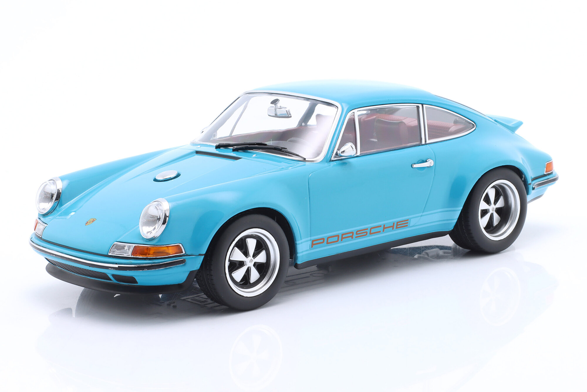 Модель коллекционная KK-SCALE Porsche singer 911 coupe turquoise