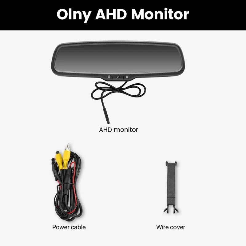 Olny AHD Monitor, зеркало заднего вида, 4.3"