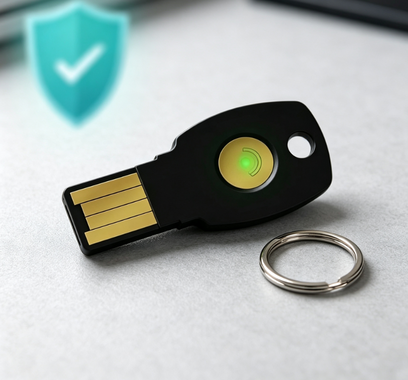 USB ключ безопасности FIDO2 с NFC, двухфакторная аутентификация для аккаунтов