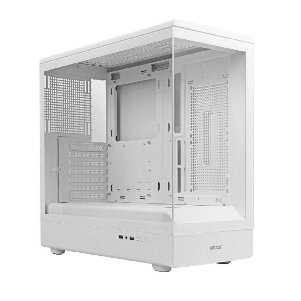 Корпус для ПК Ginzzu сталь 0.6 мм ATX 2 USB без БП