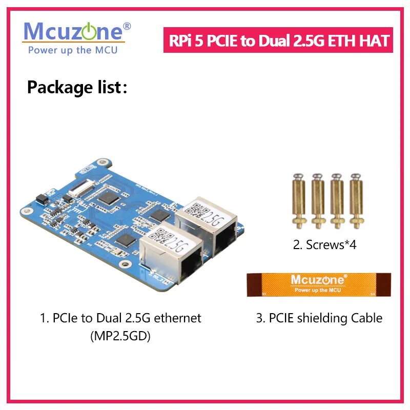 Cbhioarpd Ethernet HAT для Raspberry Pi 5