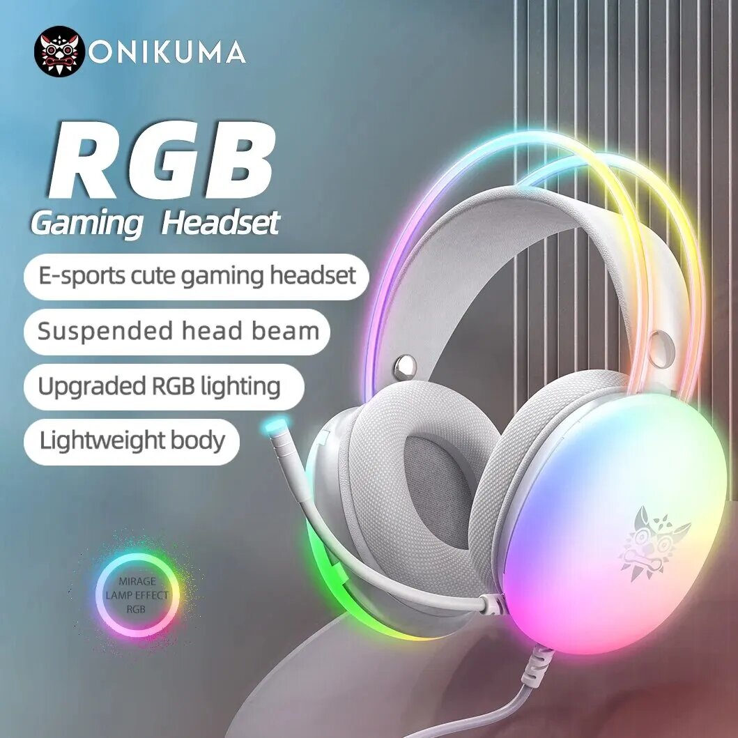 ONIKUMA RGB Gaming Headset, Цвет: Headset